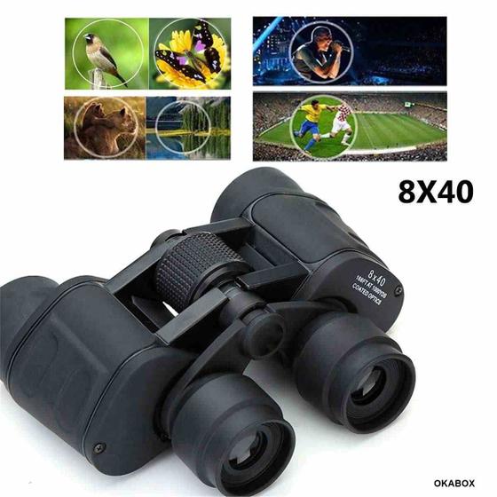 Binoculo Potente 8x40 Binoculos Visão Longo Alcance Profissional + Bolsa - JIAXI - Binóculo ...