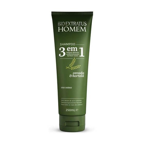 Bio Extratus Homem Shampoo 3 em 1 250ml - Shampoo - Magazine Luiza