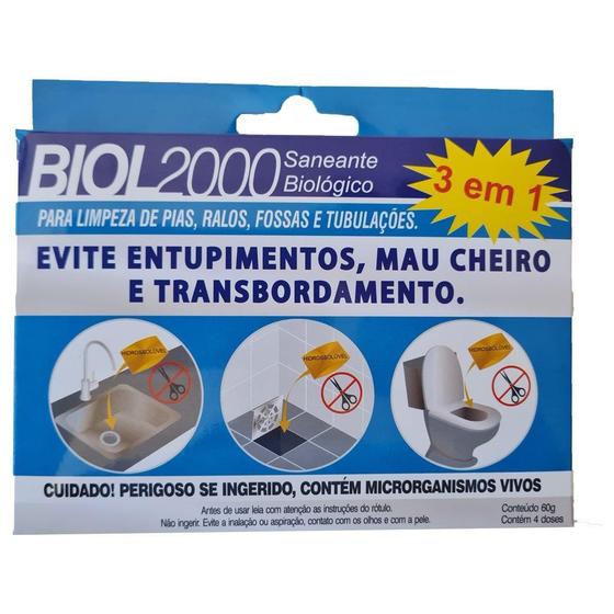 Biol 2000 Cartela 60G - 4 Doses - Biol2000 - Limpador Desincrustante ...