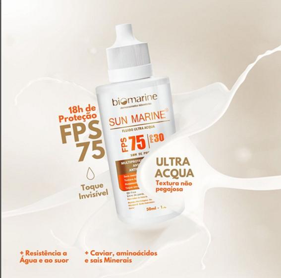 Biomarine Sun Marine Fps75 Ppd 30 Fluido Ultra Acqua 50ml - Protetor ...