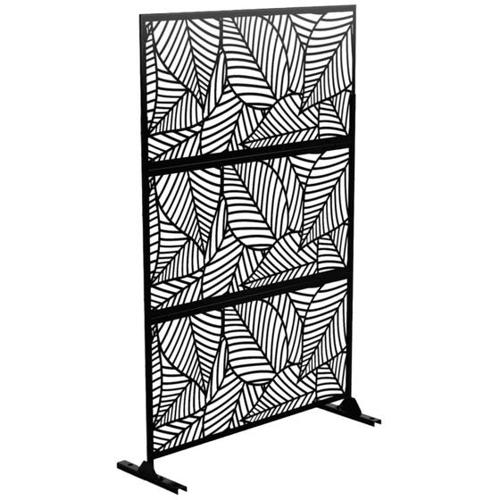 Biombo Reto de Metal Interno/Externo Design em Folhas ou Linhas ...