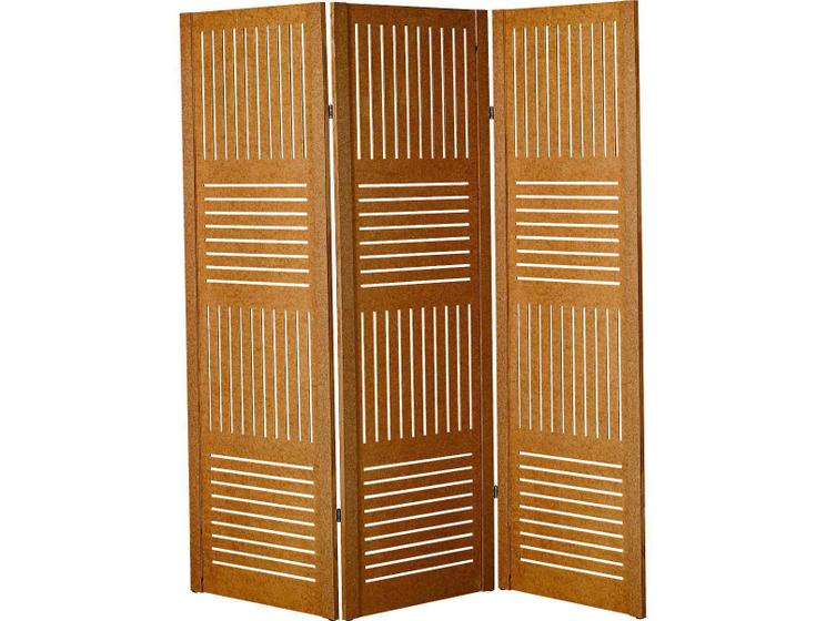 Biombo Separador Divisória Mdf 3 Folhas Horizontal Vertical - Jt Home ...