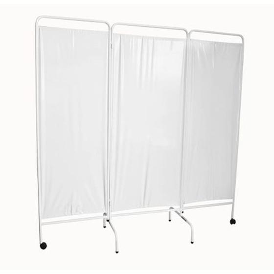 Biombo Triplo Hospitalar Esmaltado Dobrável Com Cortinas Impermeáveis ...