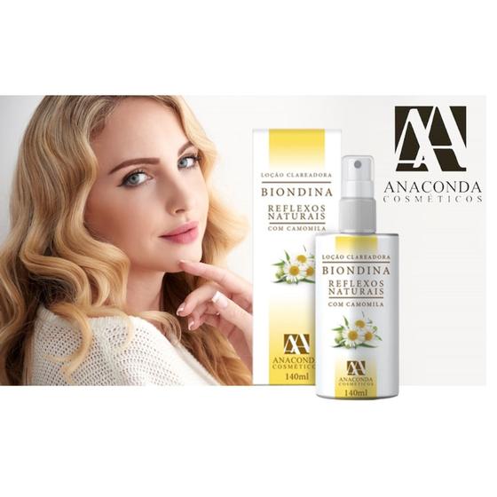 Biondina para Clarear os Cabelos 140ml - Reflexos Naturais - Anaconda ...