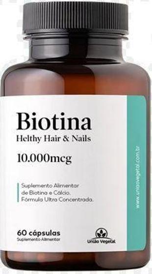 Biotina 10.000mcg 60caps - união vegetal - Fitoterápicos e Vitaminas ...