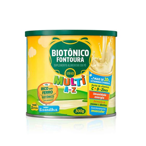 Biotônico Fontoura Suplemento Alimentar em Pó Baunilha 300g ...