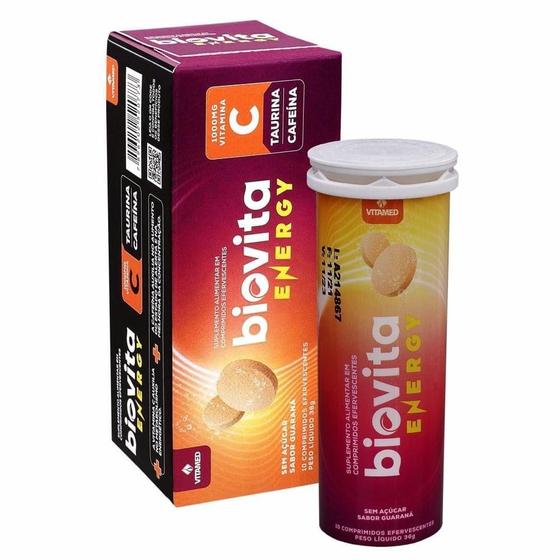 Biovita Energy 10 Comprimidos Efervescentes 100 Energético - Vitamed ...