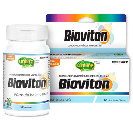 Bioviton Polivitamínico 60 Cápsulas 560mg - Unilife - Multivitamínico ...
