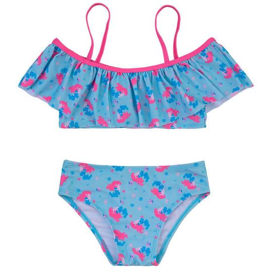 Biquini infantil pimpolho uv50+ babado ombro moda praia - Biquíni para ...