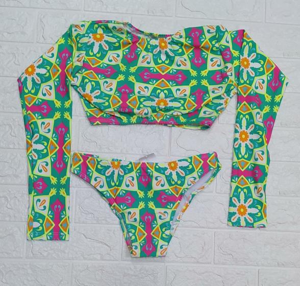 Biquíni juvenil manga longa - TRS - Biquíni Infantil - Magazine Luiza