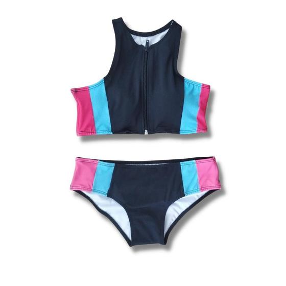 Biquíni Juvenil Top Zíper e Bojo Removível Uv50+ Cecí 3086 - Ceci ...