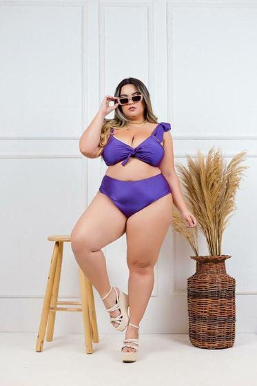 Biquini Plus Size Babadinho Calcinha Fio Duplo Lucy Pinheiro Biquinis