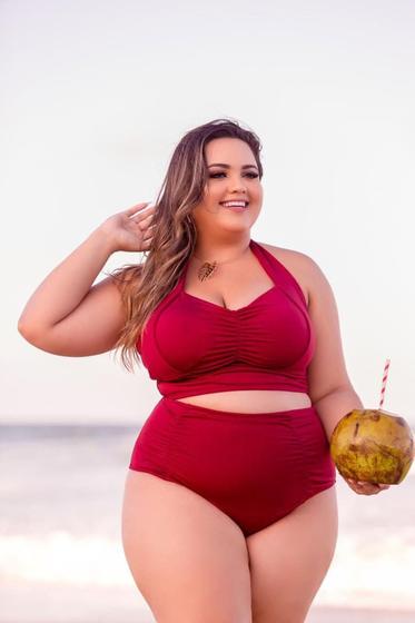 Biquini Plus Size Retrô Mega Sustentação Lucy Pinheiro Modas