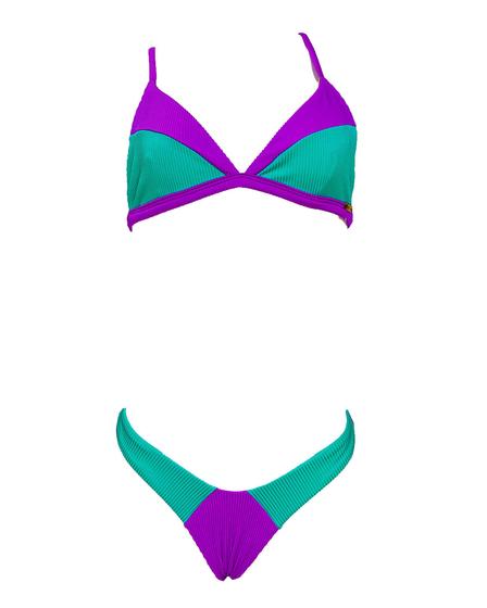 Biquíni Virginia - Violeta e Verde Água - Artsex - Conjunto de Biquíni ...
