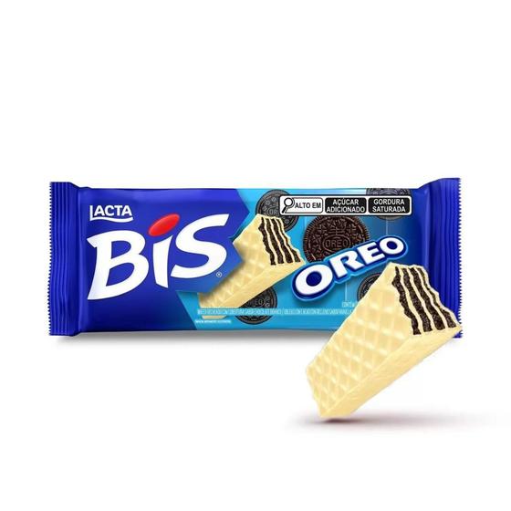Bis Oreo Chocolate Lacta Caixa com 16 unidades - 100,8g - Chocolate ...