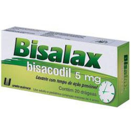 Bisalax 5mg drg x20 uqfar - Uniao Quimica - No Magalu - Magazine Luiza