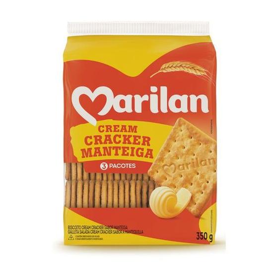 Biscoito Amanteigado Salgado Marilan 350g Cream Cracker - Biscoito ...