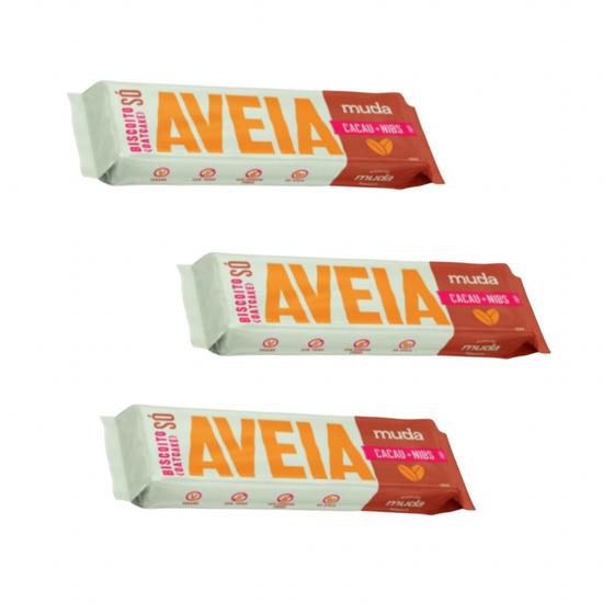 Biscoito Bolacha de Aveia Vegano Sabor Cacau + Nibs - Muda Alimentos ...