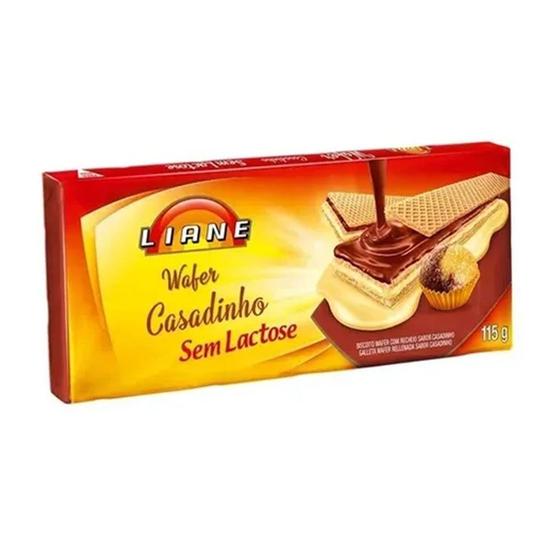 Biscoito Bolacha Wafer Sem Lactose 115g Sabores - Liane - Wafer ...