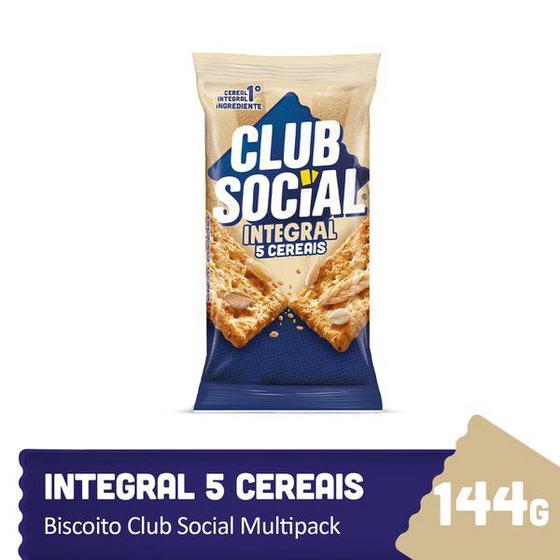 Biscoito Club Social Integral 5 Cereais 144g - Biscoito Salgado ...