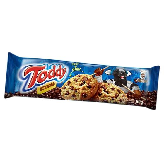 Biscoito Cookies Toddy Gotas Sabor Baunilha com gotas de chocolate com ...