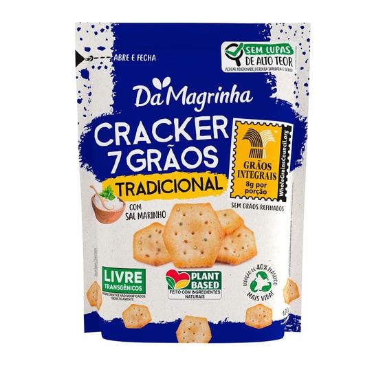 Biscoito Cracker 7 Grãos Tradicional Da Magrinha 120g - Biscoito ...