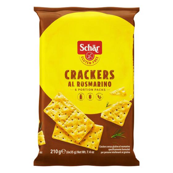 Biscoito Crackers Al Rosmarino Sem Glúten e Sem Lactose SCHÄR 210g ...
