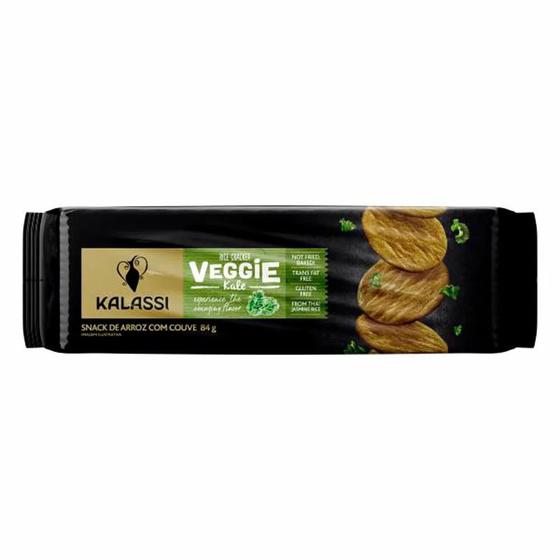 Biscoito De Arroz com couve Cracker Veggie Kalassi 84g - Biscoito ...