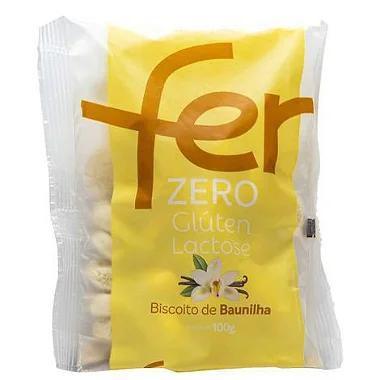 Biscoito de Baunilha Sem Glúten e Sem Lactose - Fer - Pacote 100g - Fer ...
