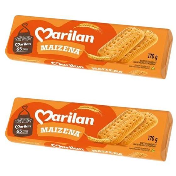 Biscoito de Maizena Original Pacote Bolacha Marilan Kit 340g - Biscoito ...