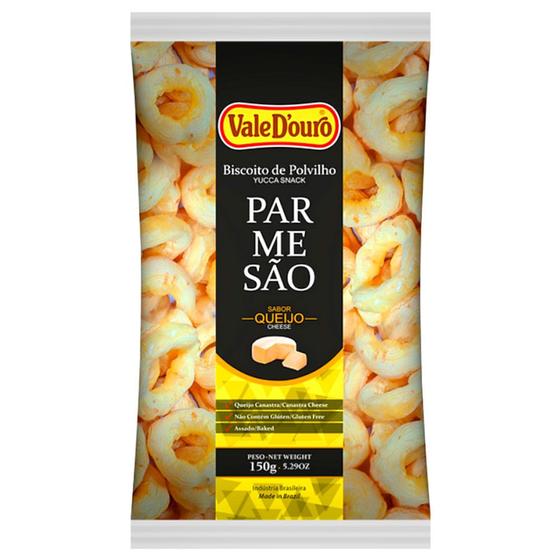 Biscoito de Polvilho Argola Queijo Parmesão 150g - Vale DOuro - Vale Douro - Biscoito / Bolacha ...