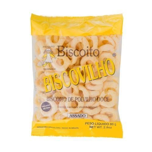 Biscoito de Polvilho Doce - 80G - Biscovilho - Biscoito / Bolacha - Magazine Luiza