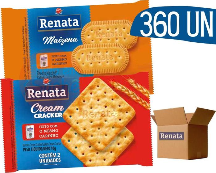 Biscoito Em Sache Renata Maizena E Cream Cracker - 360 Und - Biscoito ...