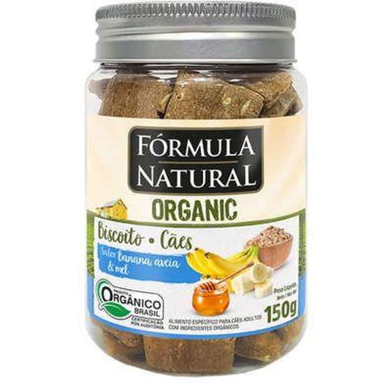 Biscoito Fórmula Natural Organic para Cães Adultos Sabor Banana Aveia e ...