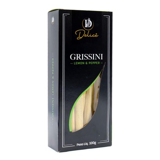Biscoito Grissini Lemon & Pepper Delicê 100g - Comida Vegana / Comida ...