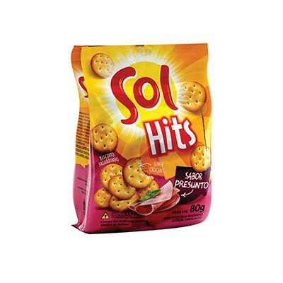 Biscoito Hits Sabor Presunto 80g Sol - Biscoito / Bolacha - Magazine Luiza