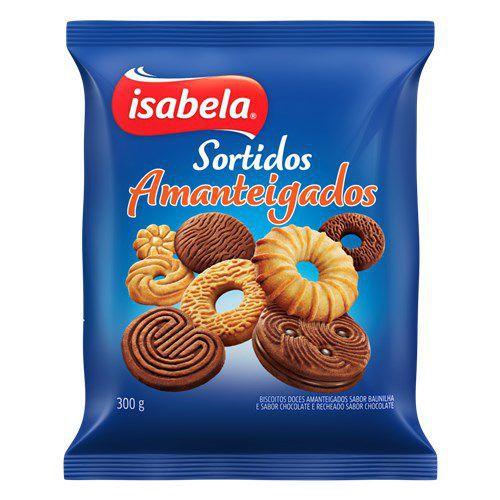Biscoito Isabela Amanteigado Sortido Baunilha Chocolate 300G - Biscoito ...