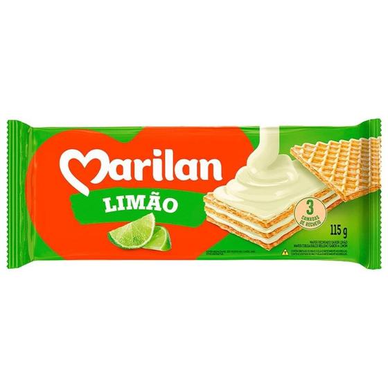 Biscoito Marilan Wafer Limão 115g - Embalagem com 40 Unidades - Alimentos - Magazine Luiza