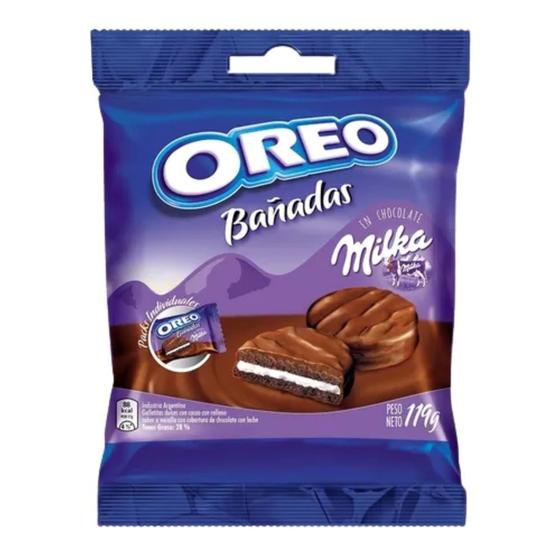 Biscoito Milka Oreo Banadas Chocolate Ao Leite 119g - Biscoito ...
