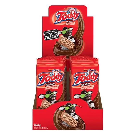 Biscoito Mini Wafer Trufado Toddy 29g c/16 - Quaker - Wafer - Magazine ...
