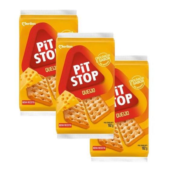 Biscoito Pit Stop Crocante e Saborosa de Queijo 18 Packs 27g - Marilan - Biscoito Salgado ...