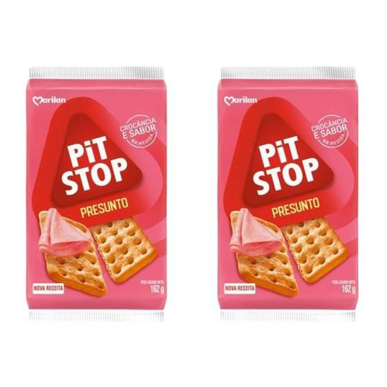 Biscoito Pit Stop Crocante Sabor Presunto 12 Unidades 27g - Marilan - Biscoito Salgado / Bolacha ...
