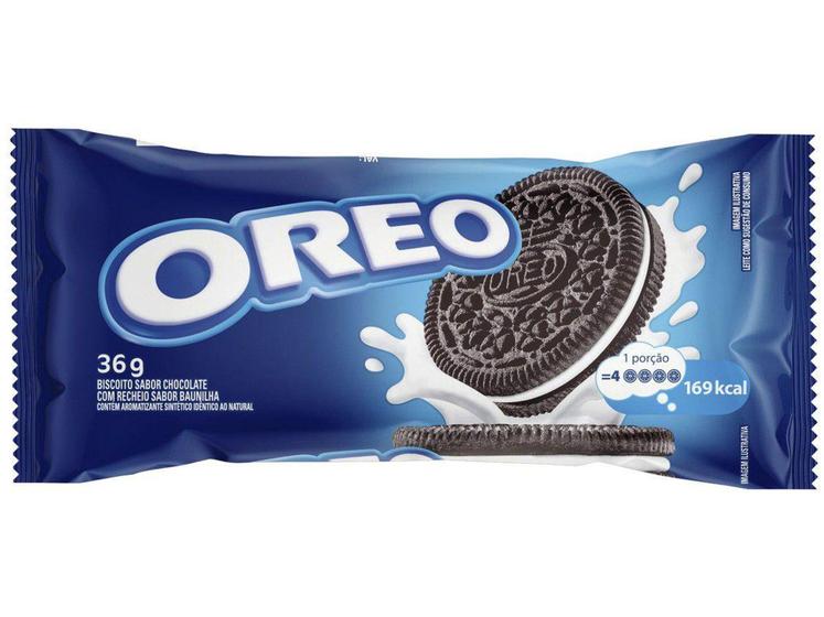 Biscoito Recheado Chocolate com Baunilha - Original Oreo 36g - Biscoito ...