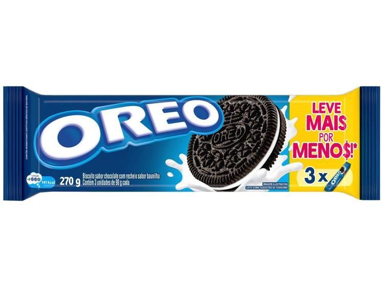 Biscoito Recheado Chocolate e Baunilha - Original Oreo 270g Embalagem ...