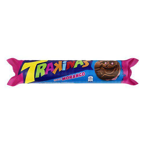 Biscoito Recheado de Morango Trakinas 126G - Biscoito / Bolacha ...