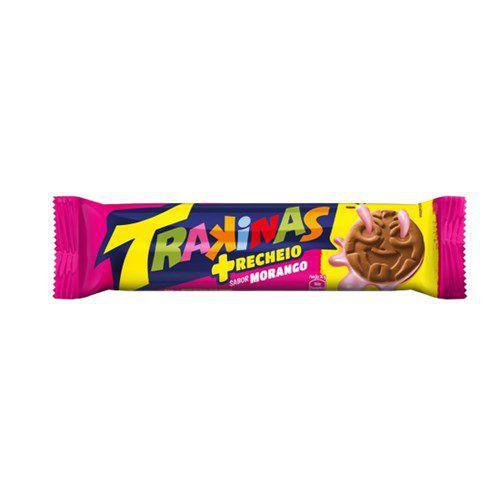 Biscoito Recheado +Morango Trakinas 126G - Biscoito / Bolacha ...