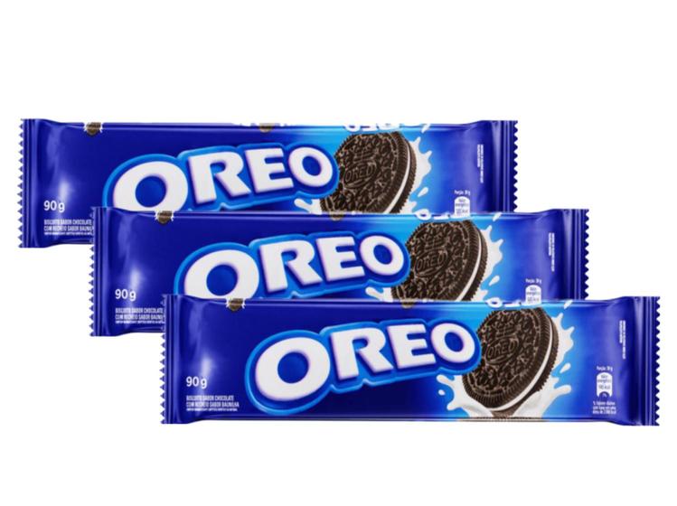 Biscoito Recheado Oreo Original 90g - 3 Pacotes - Biscoito / Bolacha ...