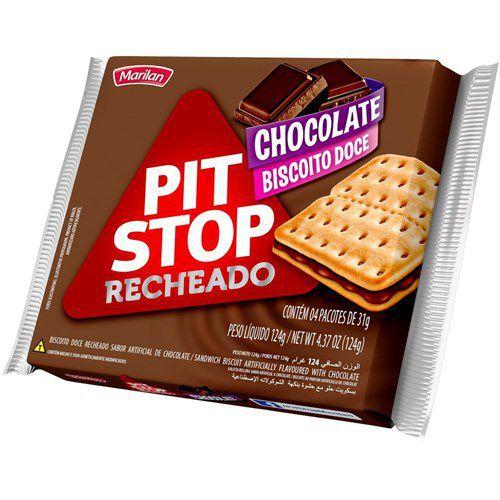 Biscoito Recheado Pit Stop Chocolate 124G - Biscoito / Bolacha ...