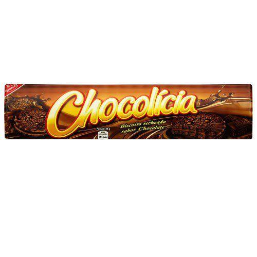 Biscoito Recheado Sabor Chocolate Chocolícia 143G - Bono - Biscoito ...