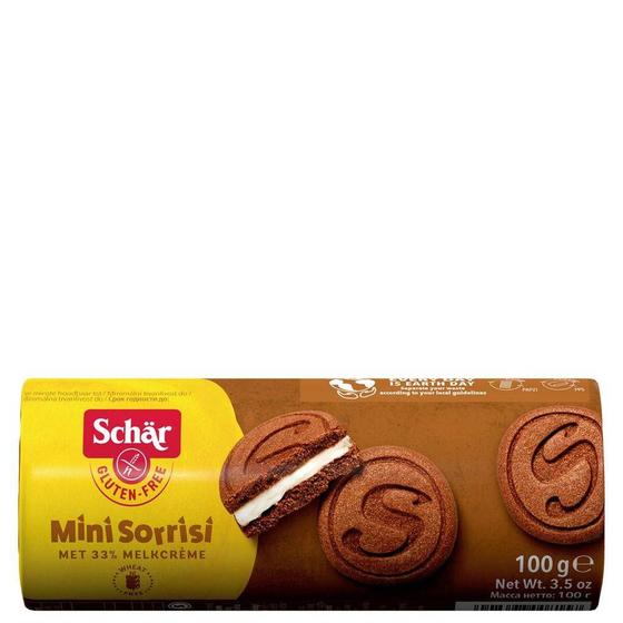 Biscoito Recheado Schar Mini Sorrisi 100g - Biscoito / Bolacha ...